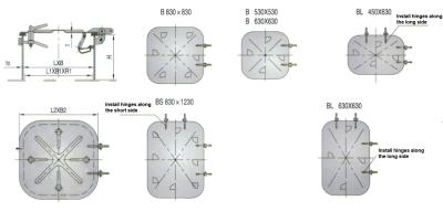 China Double Sided Anchor Hatch Cover Corrosion Resistance Marine Access Cover for sale
