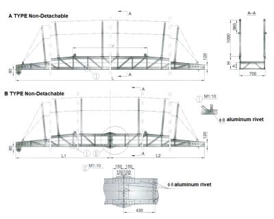 China Non Slip Aluminium Gangway 8000mm-15000mm Length For Marine Use for sale