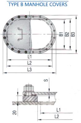 China Corrosion Resistance Marine Manhole Cover Watertight Steel Man Hole Cover for sale