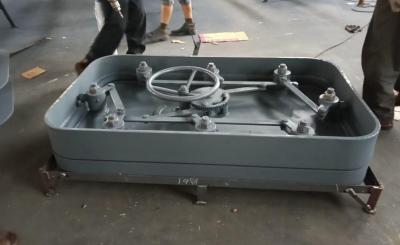 China Manual Hinged Boat Cabin Door Pressure Tight Aluminum Boat Door for sale