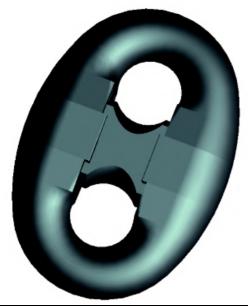 China High Quality with CCS BV certificate OEM KENTER SHACKLE for Offshore Mooring Chain (87mm) for sale