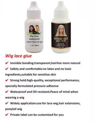China Luxury Waterproof Lace Front Wig Adhesive 38ml 120ml 3500ml for sale
