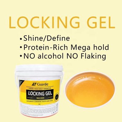 China Extreme Hold High Shine Edge Control Gel voor vlechten Twist Locs 64oz glad en sloten Te koop