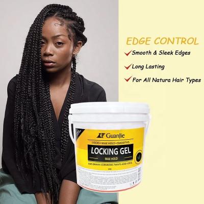 China Extreme Hold High Shine Edge Control Gel voor vlechten Twist Locs 64oz glad en sloten Te koop