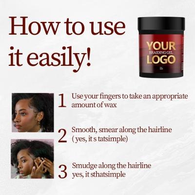 Cina Personalizzazione Capelli africani idratante torsioni Locs Styling gel di treccia per tutte le età in vendita