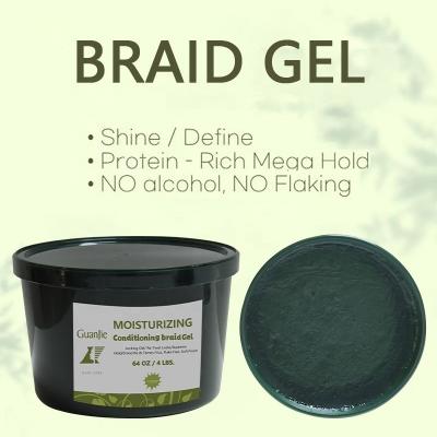 China Nette vlecht gloeiende rand gel voor vrouw styling effect glanzend/glansend haar type krullend haar Te koop