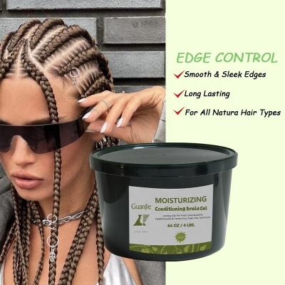China Nette vlecht gloeiende rand gel voor vrouw styling effect glanzend/glansend haar type krullend haar Te koop