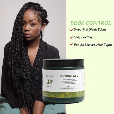 China Estilo de cabelo encaracolado Custom Edge Control Hold Loc Gel para marca privada Gloss Shine Wax à venda