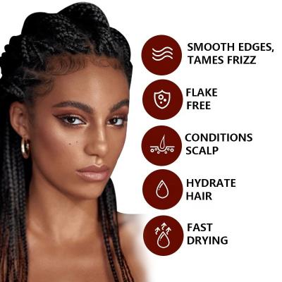 China Super Strong Hold Hair Styling Edge Control Gel with Transparent Customizable Formula for sale