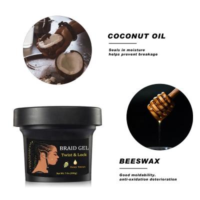 Cina Unisex Private Label All Day Lock Strong Hold Gel per trecce Custom Shining Conditioning in vendita