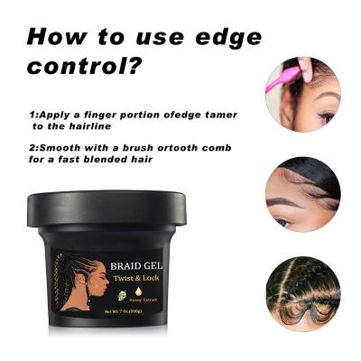Cina Unisex Private Label All Day Lock Strong Hold Gel per trecce Custom Shining Conditioning in vendita