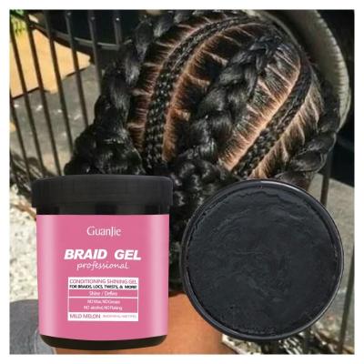 China 16oz Twist Gel Private Label Segurança máxima para cabelo Africano Controle de bordas Segurança forte à venda