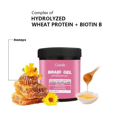 Cina 16oz Twist Gel Private Label Tenuta massima per capelli africani Controllo bordo Tenuta forte in vendita
