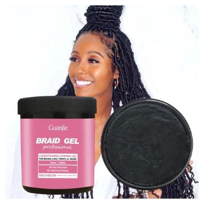 China Gel orgânico forte para tranças unisex Localizações torções e ondas Extra Hold Transparente à venda