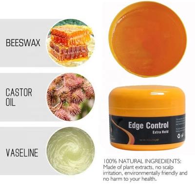 Cina Trasforma i tuoi capelli 4C con la treccia del gel organico Extra Strong Hold Firm Hold Edge Control in vendita