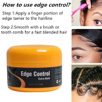 Cina Trasforma i tuoi capelli 4C con la treccia del gel organico Extra Strong Hold Firm Hold Edge Control in vendita