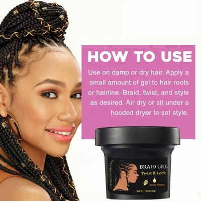 Китай 200 мл Private Label Twist Loc Tresse Gel для кондиционирования и быстрой сушки продается