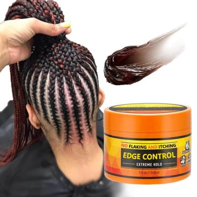 China Braid Natural Hair Gel For Black Women Edge Grease Pomade Products Matte Wax 24 Hours Long Lasting Extreme Hold Edge Control Gel for sale