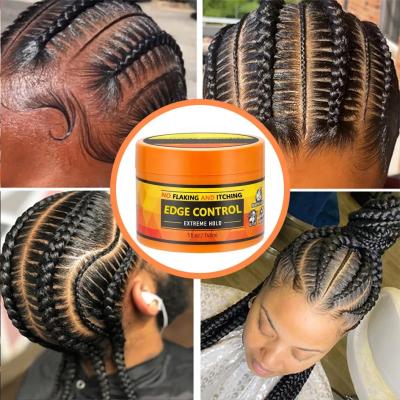 China Edge Control 5oz haarwas zonder merk High Shine Pomade Super Strong Hold Twist Gel Loc Gel Te koop
