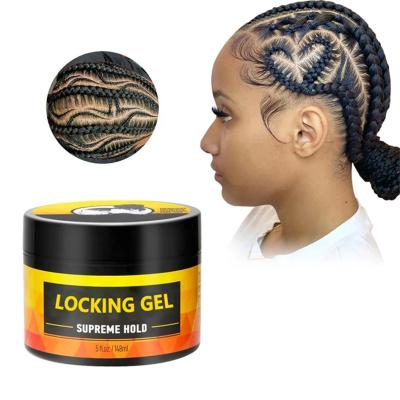 Cina Cera per capelli senza marchio Pomata di alto splendore Super Strong Hold Twist Gel Edge Control in vendita