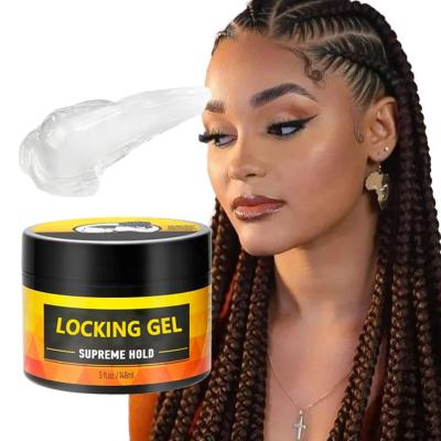 Cina Cera per capelli senza marchio Pomata di alto splendore Super Strong Hold Twist Gel Edge Control in vendita