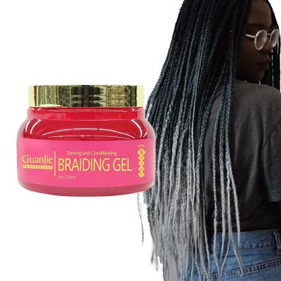 China Oem Factory Supply Conditioning Gel Shine And Jam Hair Wax Gel Sterk vasthouden vlecht Rand Control Gel Hair Styling Wax Te koop