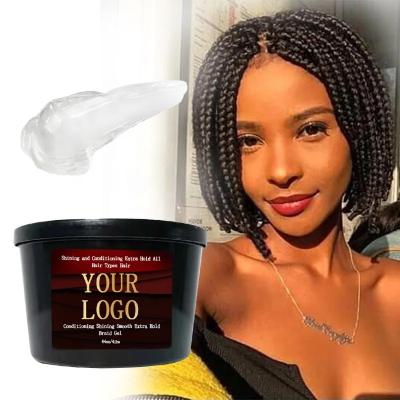 China 64oz preto Gel de cabelo de trança de cuidado ilimitado Extreme Hold Formulário aprimorado Extra Hold Braid Loc Twist Gel à venda