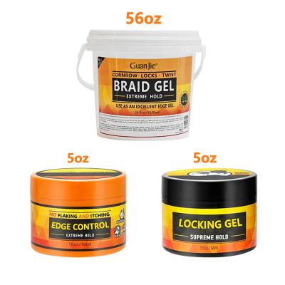 Китай Частный логотип Custom Logo Shine and Jam Gel Braiding Extra Hold Edge Control Hair Loc Braid Gel Wax для чернокожих женщин мужчин продается