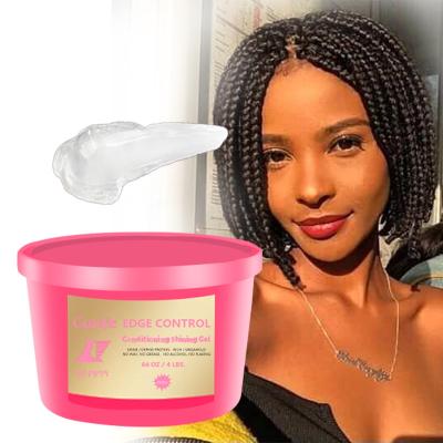 Cina Professionale salone veloce gel di treccia secca torce trecce Wave Edge Gel Extra Hold Cornrow Loc 64oz Gel di treccia in vendita