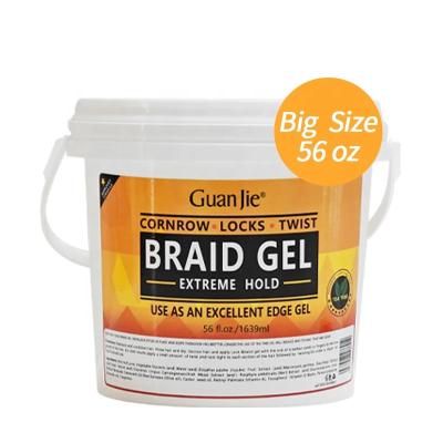 Cina Gel a treccia controllo bordo Gel Twist Lock Capelli che definiscono riccio Nessun residuo bianco Tenuta estrema Frizz Trecce Locs Torsioni Corni ondulati in vendita