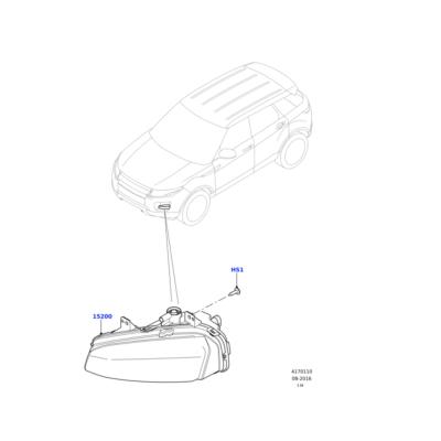 Cina LR077888 Sistema di illuminazione automatica Proiettore di nebbia anteriore per Land Rover Discovery Sport L550 Range Rover Evoque 2012-2018 L538 in vendita