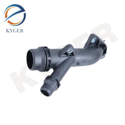 China KYGER Auto Parts Radiator Coolant Hose Pipe 11537560130 Engine Coolant Hose Connector Flange For BMW E46 E60 E90 1153 7560 130 for sale