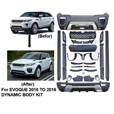 China Kyger auto parts Body Upgrade Kit for Land Rover Range Rover Evoque 2010 Upgrade to Evoque 2016 Dynamic Body Kit for sale