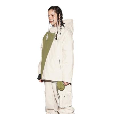 China Contrast Color Oblique Placket Cotton Padded Jacket for Skiing and Snowboarding for sale