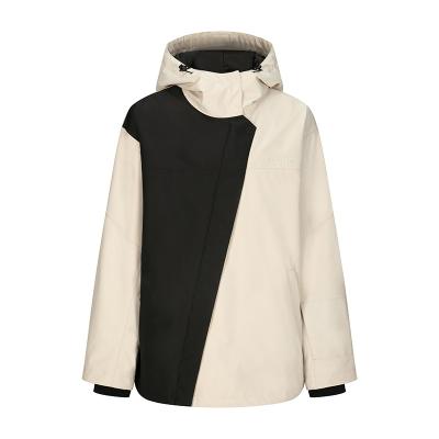 China Contrast Color Oblique Placket Cotton Padded Jacket for Skiing and Snowboarding for sale