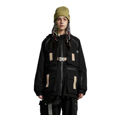 China Vestuário de snowboard de tamanho personalizado Unisex Multi-pocket poliéster Traje de esqui para Inverno à venda