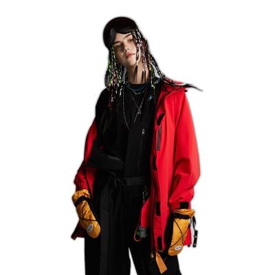 China Rote Snowboardjacke Wasserdicht und Winddicht Custom Logo Sportbekleidung für Winterskifahren zu verkaufen