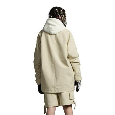 China Unisex waterdicht ski-hoodie jasje voor wintersport winddicht polyester sneeuwtoestellen Te koop