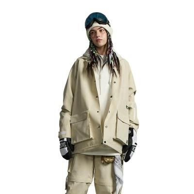 China Unisex waterdicht ski-hoodie jasje voor wintersport winddicht polyester sneeuwtoestellen Te koop