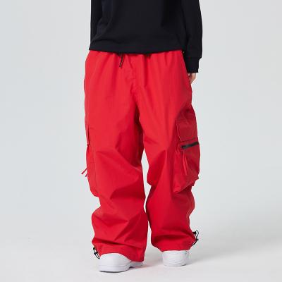 China Seamless Fusing Khaki Snowboard Pants Custom Logo OEM Waterproof 3L Unisex Ski Wear for sale