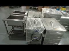View Customizable Industrial Ultrasonic Parts Cleaner Stainless Steel 96L 3000W Demo