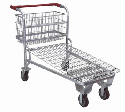 China Carrinho de compras fácil das rodas, trole da compra do mercado com o rodízio liso de Travelator à venda