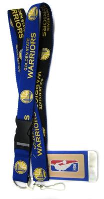China custom polyester silk screen printed lanyard with pouch for sale