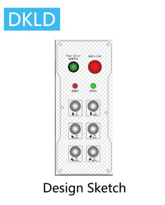 China teledirigido industrial del interruptor de la velocidad dual de la Seis-manera en venta