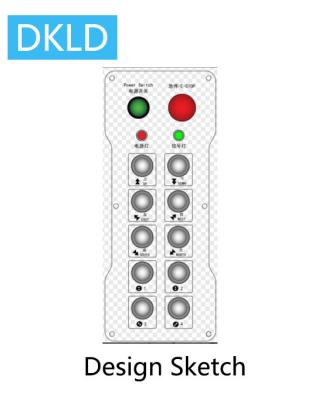 China teledirigido industrial del interruptor de la velocidad dual de la Diez-manera en venta