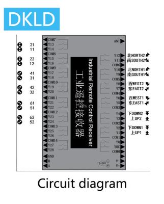 China teledirigido industrial del interruptor de la velocidad dual de la Doce-manera en venta