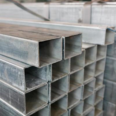 China A53 S275jr Galvanized Erw Steel Pipe 6.4M Galvanized Steel Rectangular Tube for sale