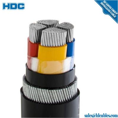China yjv32 0.6/1kv 4x16mm2 4x35 4x70 4x95 4x120 4x150 4x185 cu xlpe swa pvc 60502 standard power cable for sale