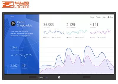 中国 デュアル システムの教授のための平らな電子タッチ画面の黒板 販売のため