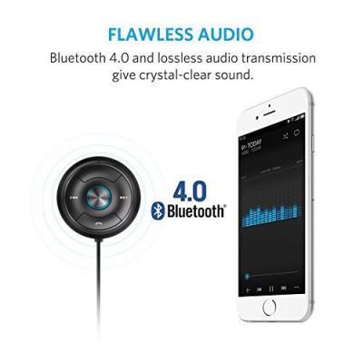 China Aux portable Car Bluetooth Handsfree V4.0 version Bluetooth Speaker Dual Phone Standby car bluetooth handsfree for sale